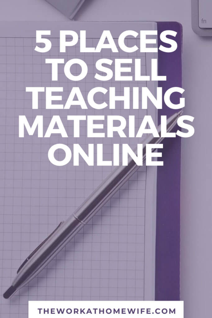 4 Places to Sell Teaching Materials Online