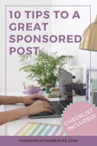 Top Ten Guidelines for a Great Sponsored Post + Checklist