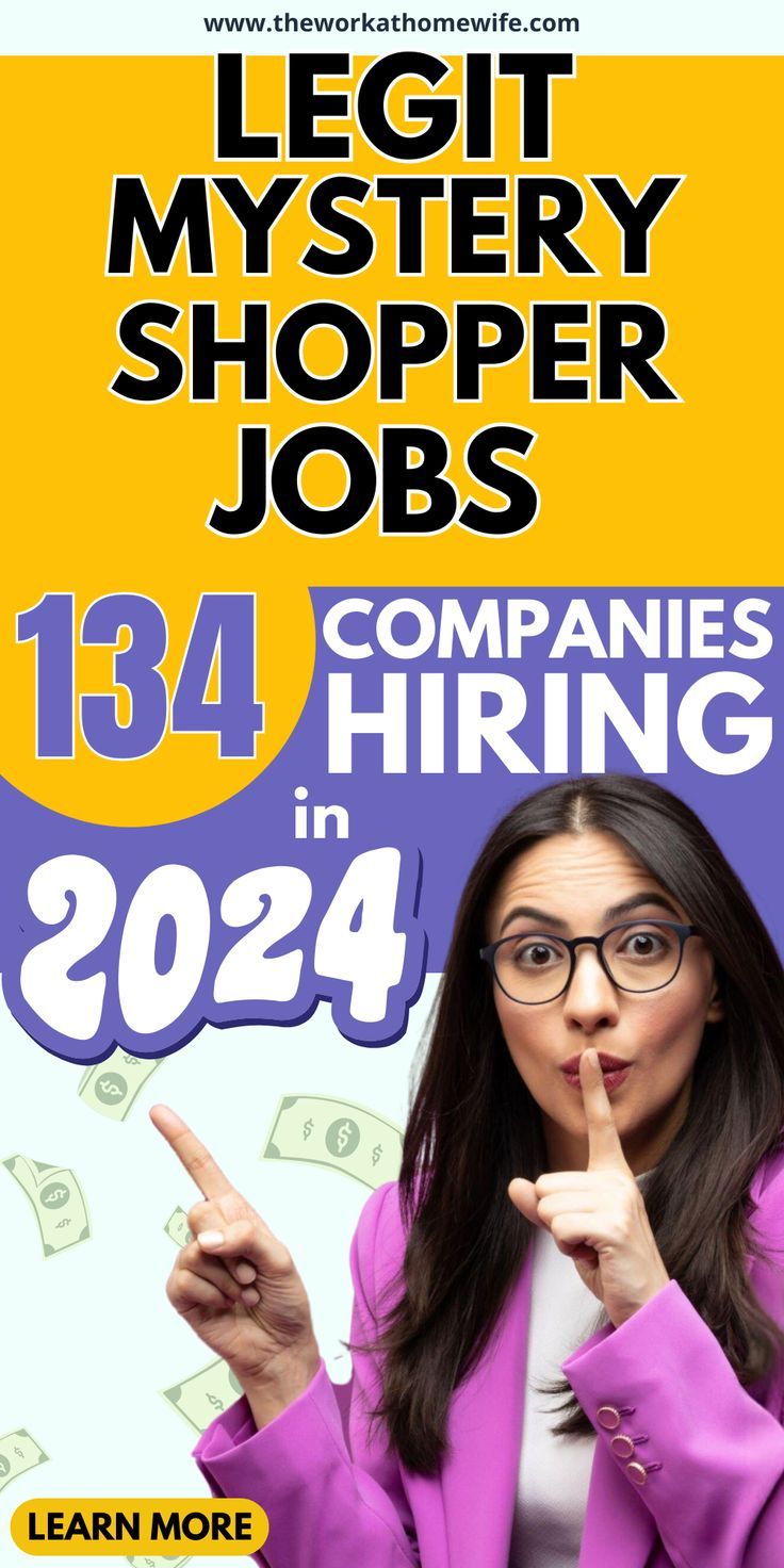 Legit Mystery Shopper Jobs | 134 Companies Hiring in 2024 – The Work at ...